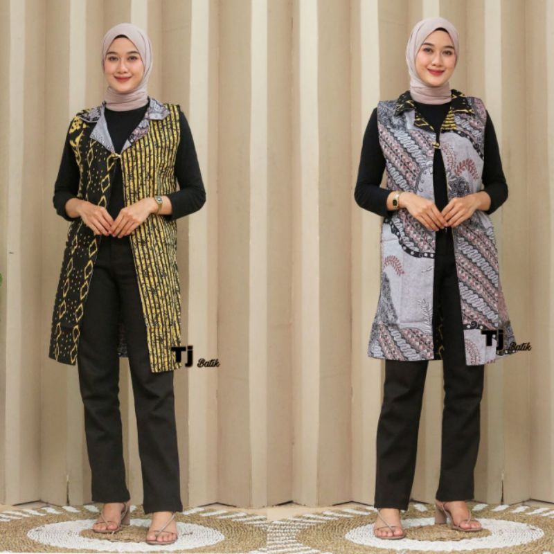 Jual Bolero batik wanita bolak balik 2in1 bahan katun | Shopee Indonesia