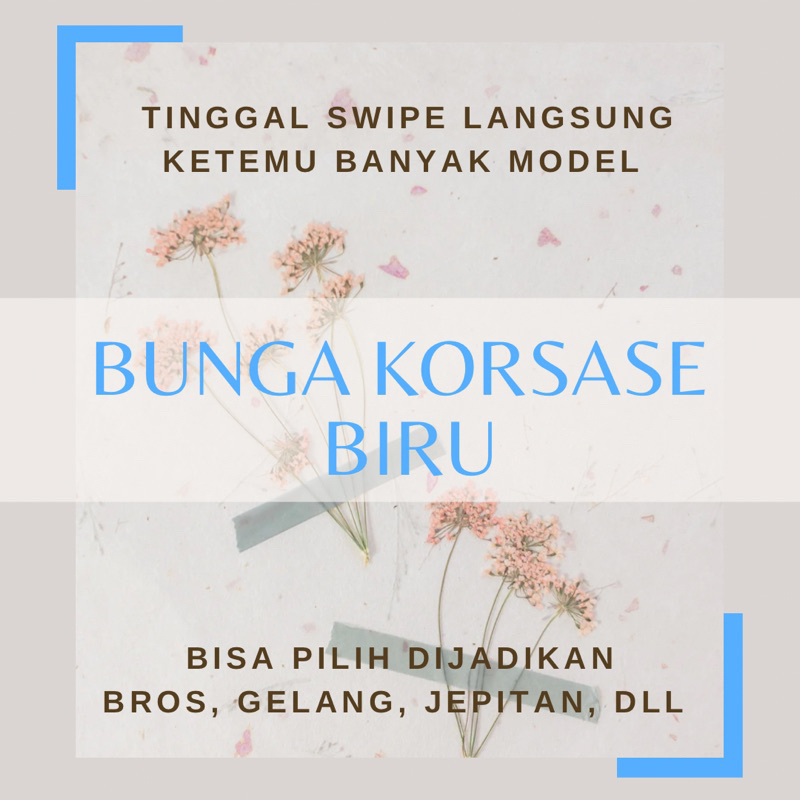 Jual Bunga Dada BIRU Bros Korsase Gelang Corsage Bridesmaid Acara ...