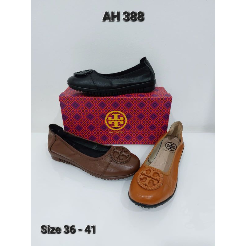Jual Sepatu tory burch flat minnie ballet multi logo | Shopee Indonesia