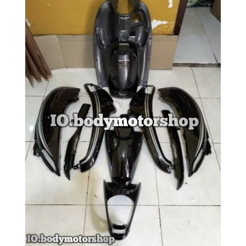 Jual FULL BODY HALUS HONDA SCOOPY FI HITAM STYLIST FULLSET | Shopee ...