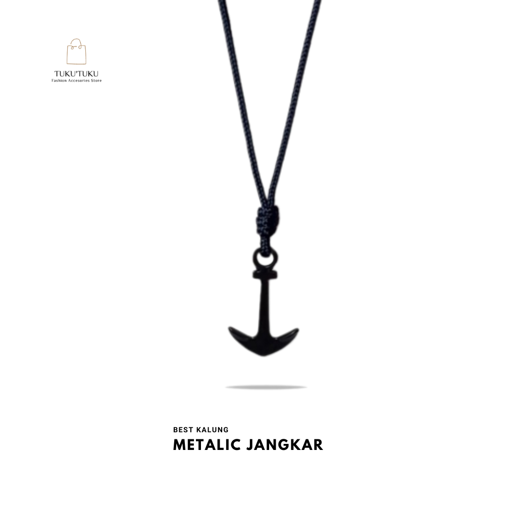 Jual KALUNG TALI HITAM JANGKAR HITAM PRIA WANITA TERBARU TERLARIS ...