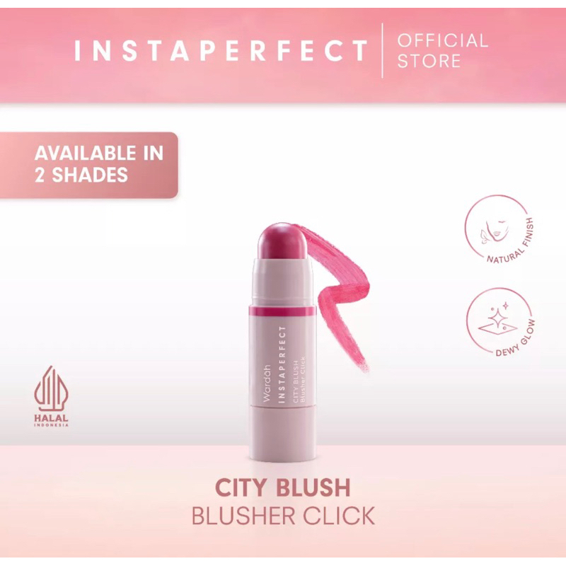 Jual WARDAH Instaperfect CITY BLUSH Blusher Click 5.6 g - Blush On ...