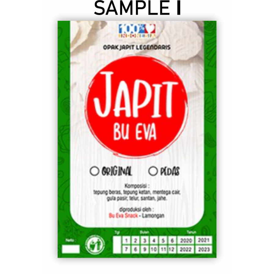 Jual STIKER LABEL SNACK UMKM | Shopee Indonesia