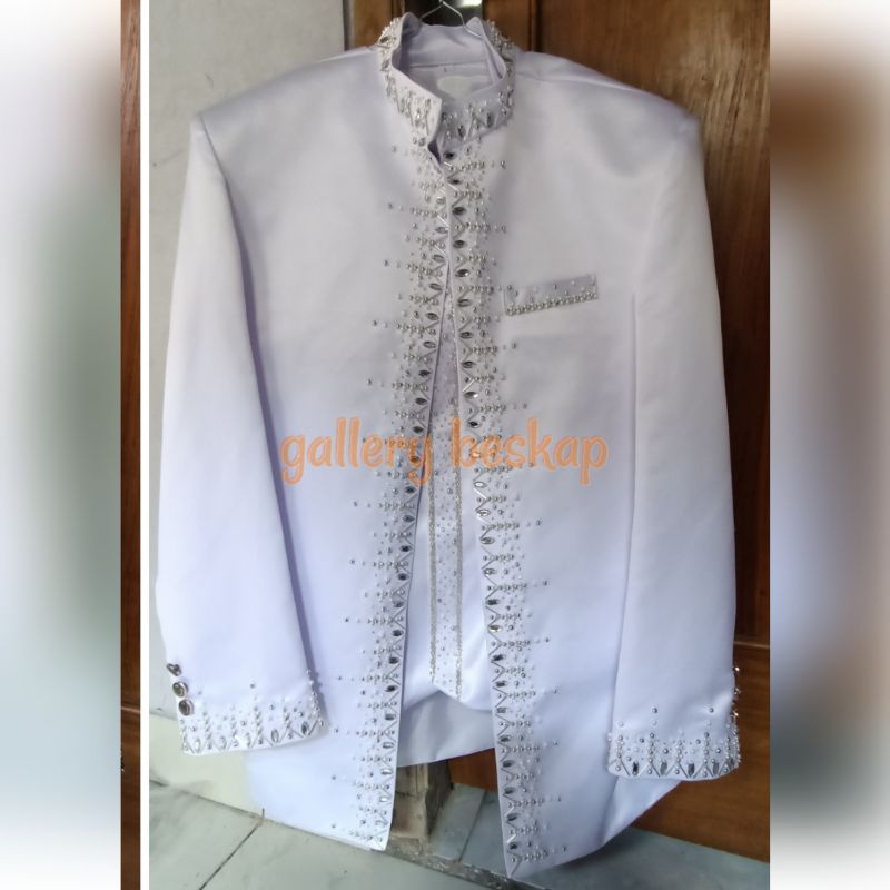 Jual Jas akad/ beskap akad muslim / basofi pengantin akad | Shopee ...