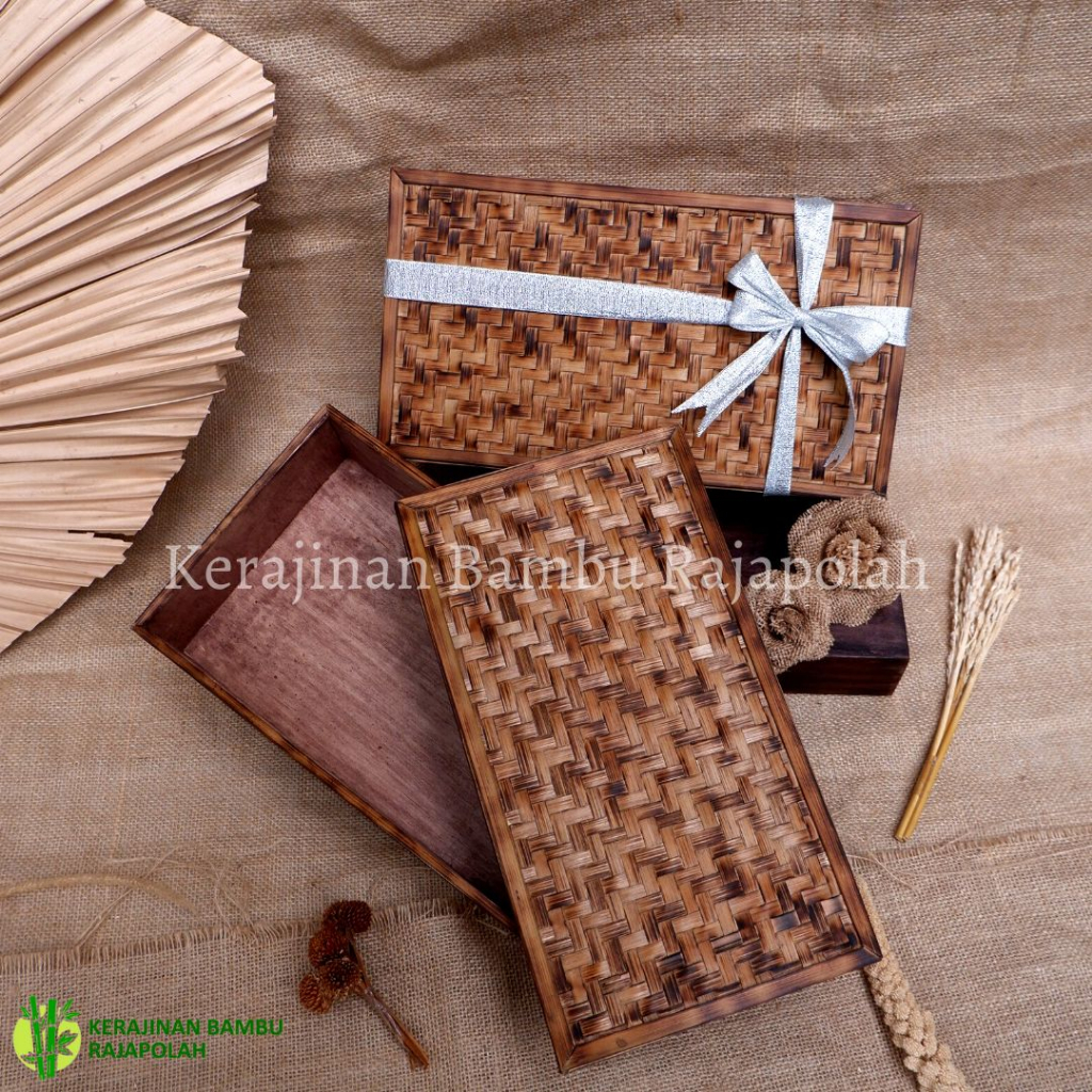 Jual Kotak Hampers Model Bakar Kekinian/Kotak Hantaran Bambu/Kotak ...
