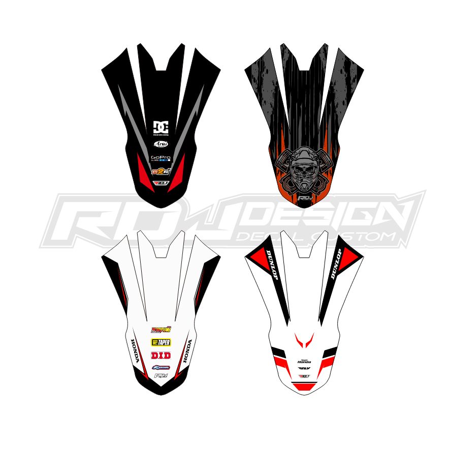 Jual DECAL STICKER SPAKBOR DEPAN CRF 150 L (001) 2017 2018 2019 2020 ...