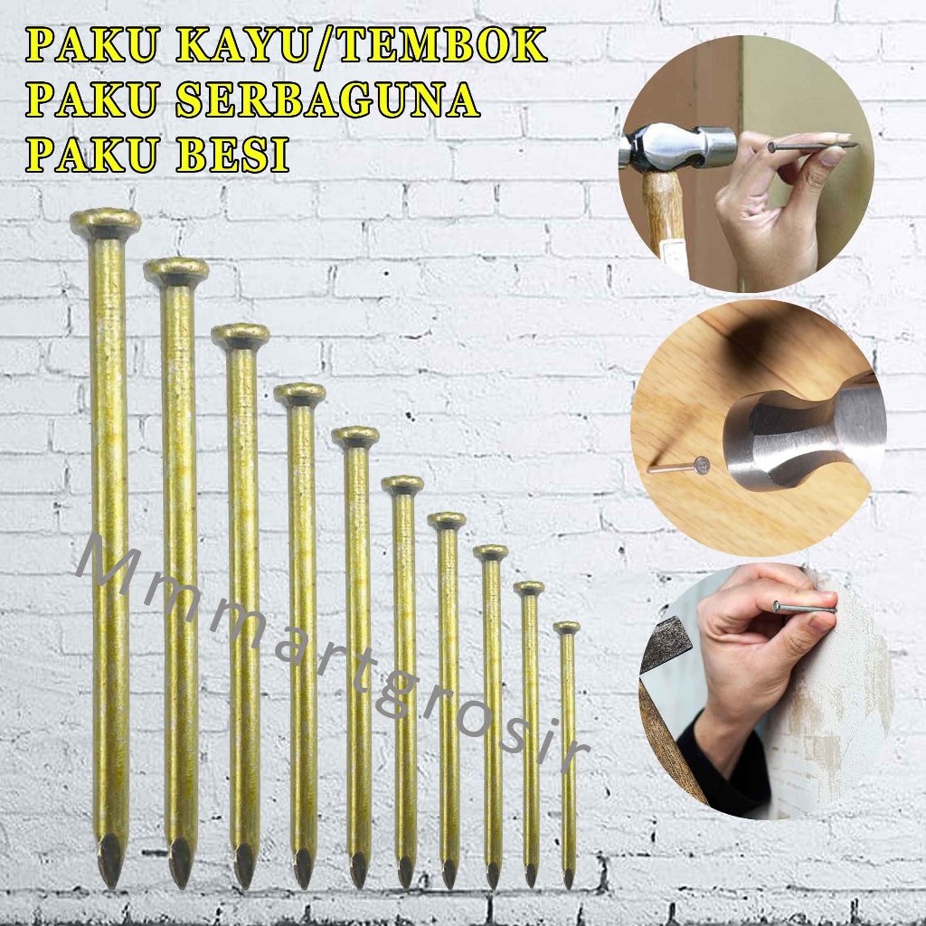 Jual Paku Kayu / PakuTembok / Paku Besi / Paku Serbaguna | Shopee Indonesia