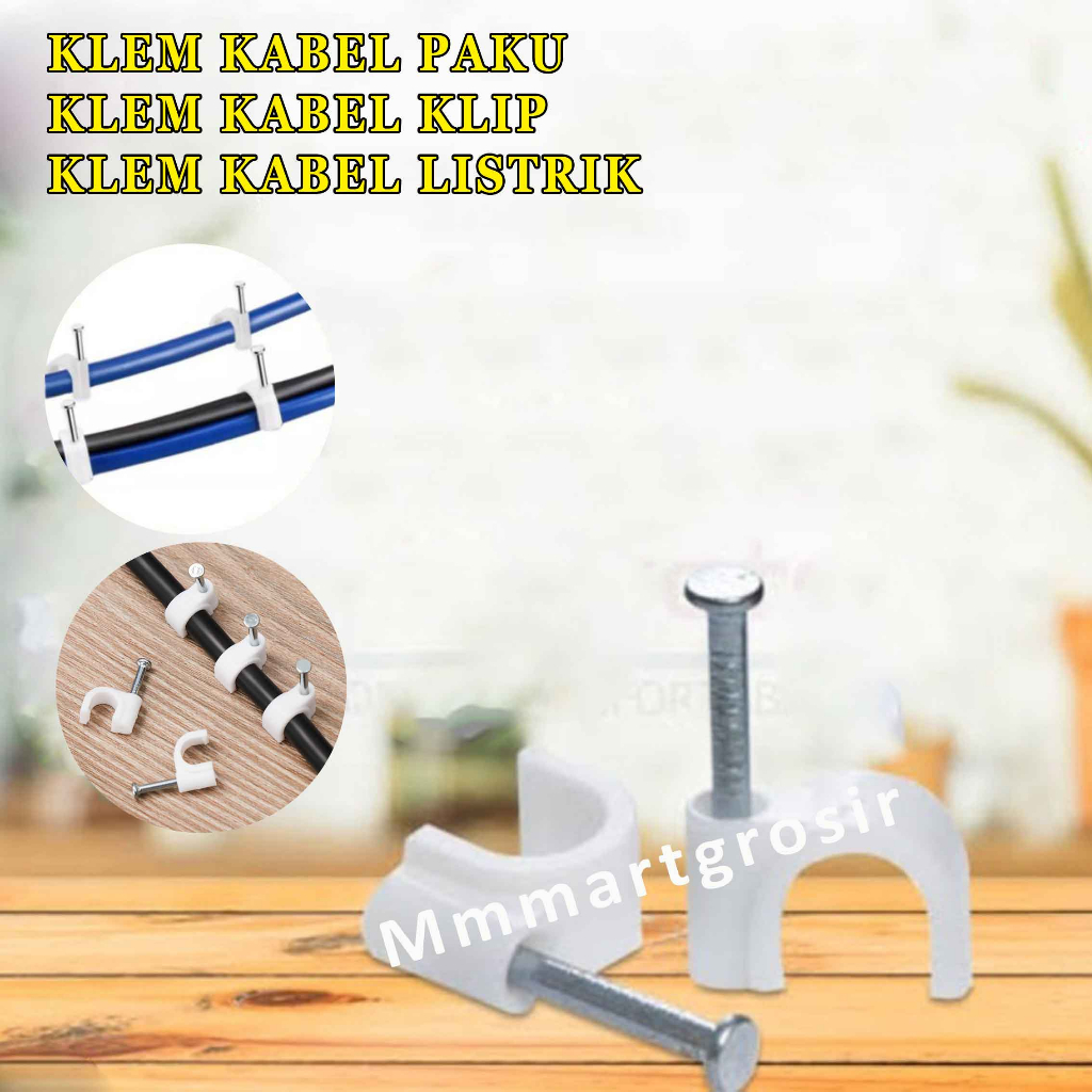 Jual Klem Kabel Paku / Klem Kabel Klip / Klem Kabel Listrik | Shopee ...