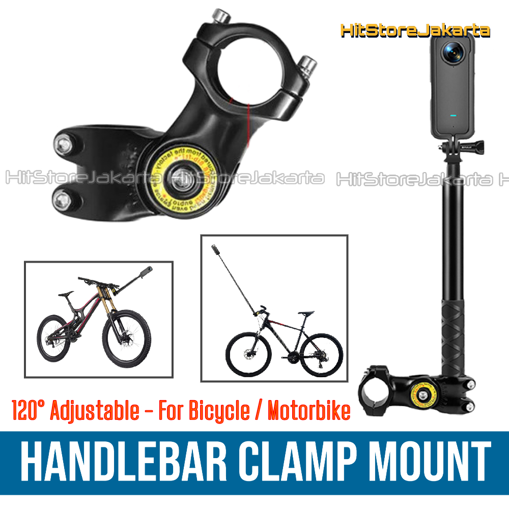 Jual Handlebar Tube Clamp Mount For Insta360 GoPro Max Monopod ...