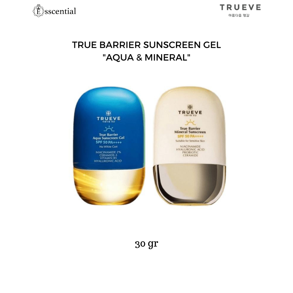 Jual Trueve True Barrier Sunscreen | Aqua & Mineral Gel 30gr | Shopee ...