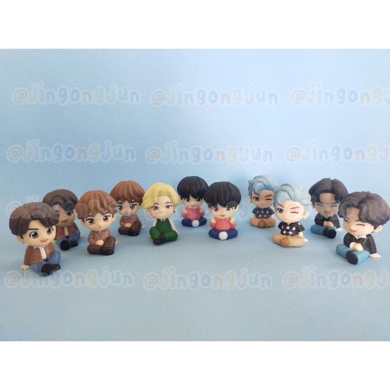 Jual BTS action figure 7 cm tiny tan tinytan idol chibi dynamite jungkook v taehyung suga rm jin ...