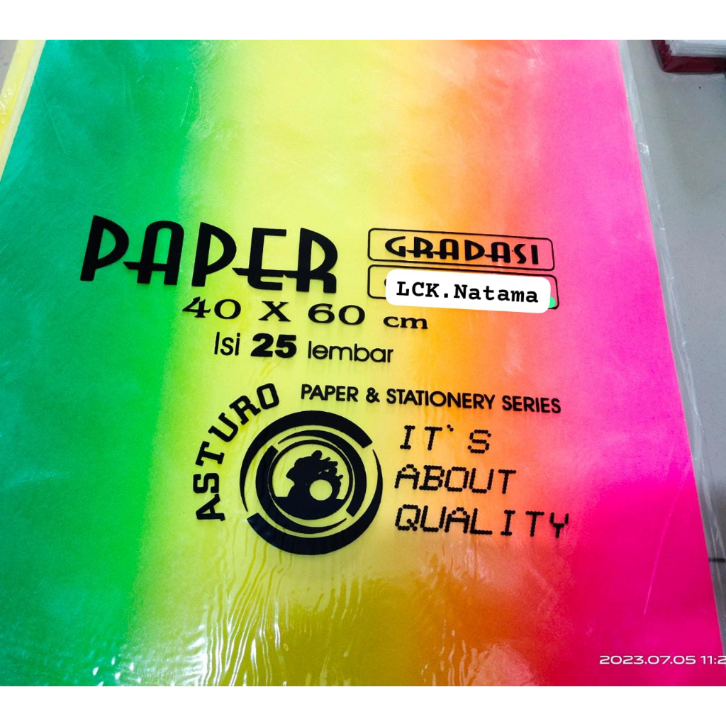 Jual Asturo Kertas Gradasi 40x60cm ASLI - min.order 6 lembar bisa ...