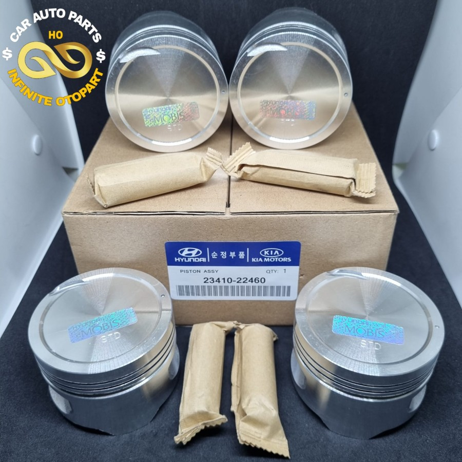 Jual PISTON ASSY PISTON SET 4 PISTON ACCENT VERNA | Shopee Indonesia
