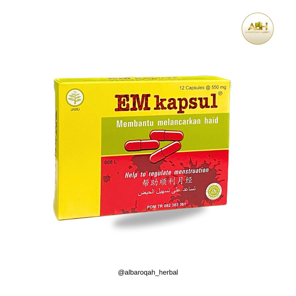 Jual EM KAPSUL MEMBANTU MELANCARKAN HAID (12 KAPSUL) | Shopee Indonesia