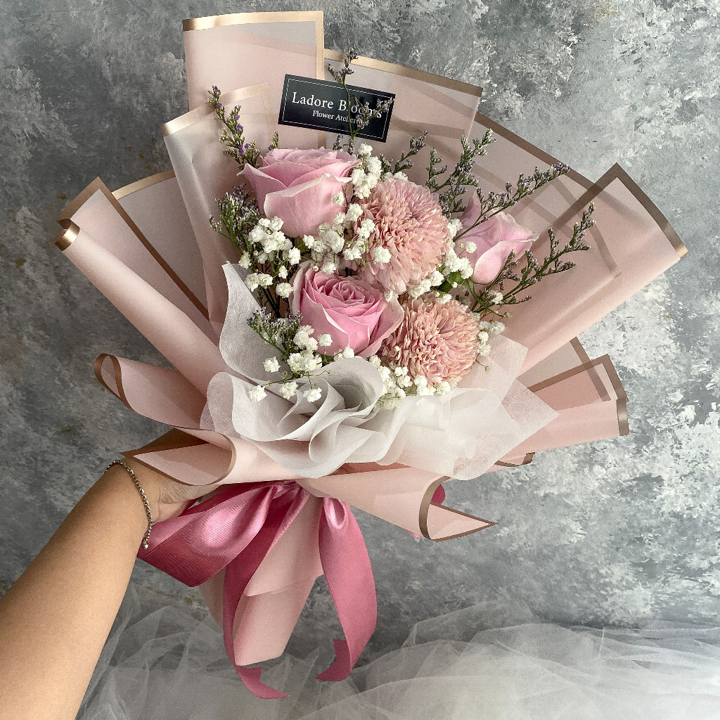 Jual Rosegom S / bunga wisuda / bunga graduation / buket mawar / fresh ...