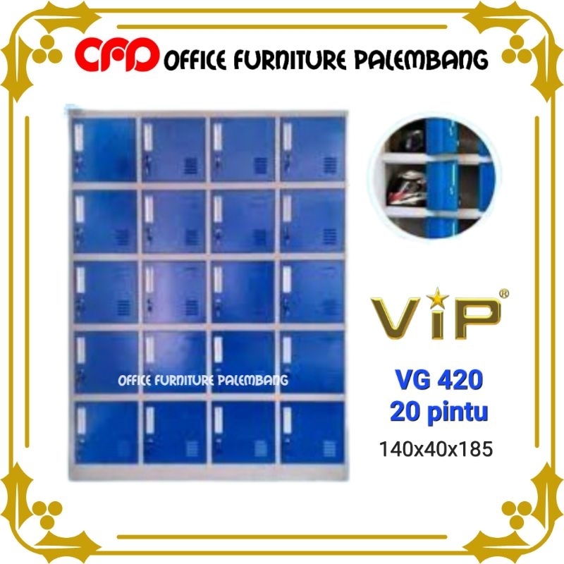Jual locker besi VIP GOLD VG 420 lemari pegawai 20 pintu lemari besi ...