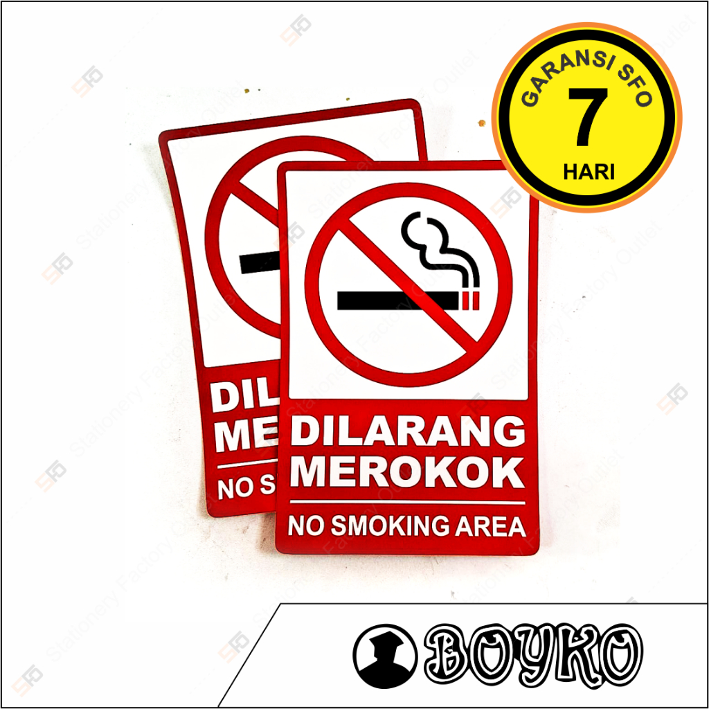 Jual Stiker Dilarang Merokok - Sticker Sign 15 x 10 cm | Shopee Indonesia