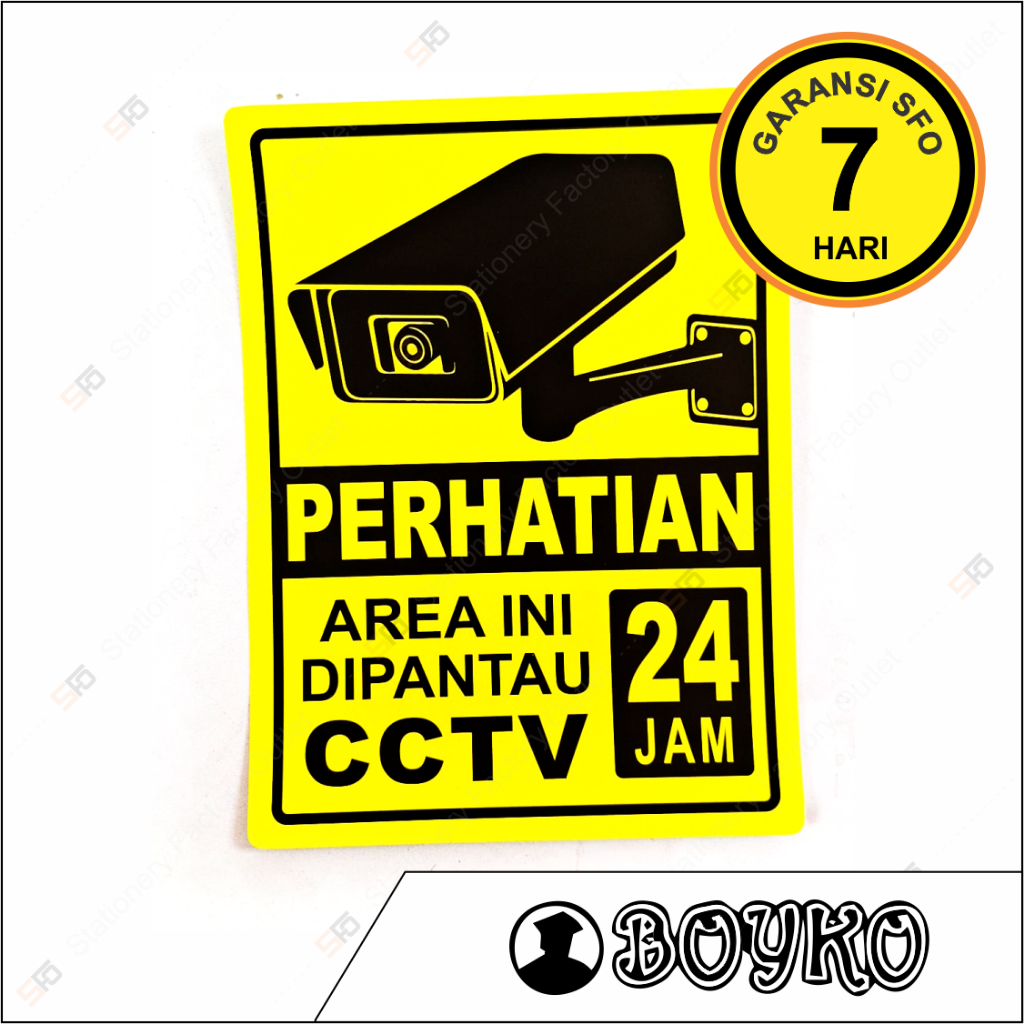 Jual Stiker CCTV - Sticker Sign 20 x 15 cm | Shopee Indonesia