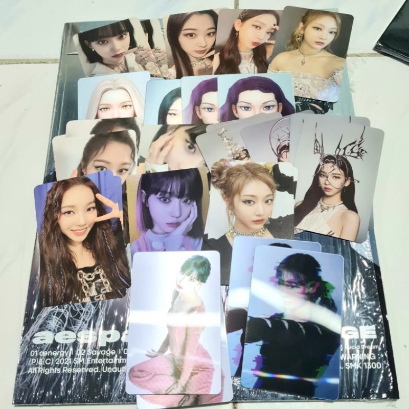 Jual AESPA Photocard / AR Clip / AR Card / Postcard / Folded Poster ...