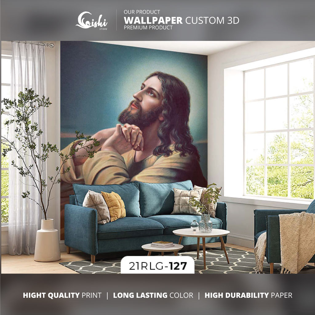 Jual Wallpaper Custom Ruang Tamu | Gambar Yesus dan Bunda Maria 3.1 ...