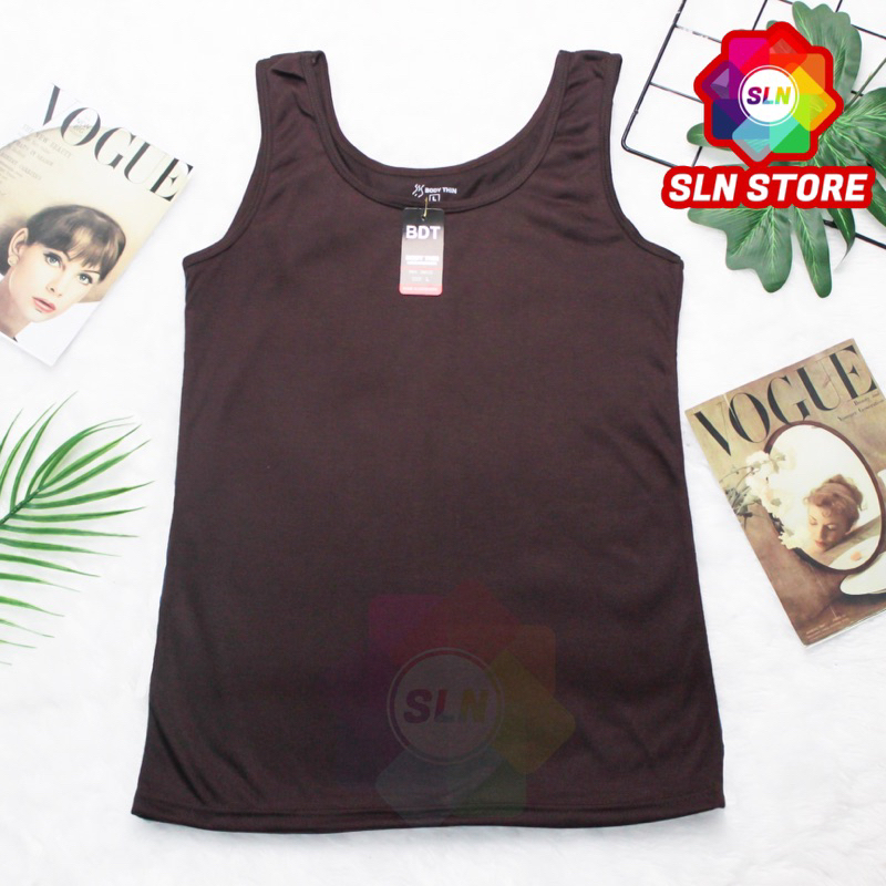 Jual SLN- TANKTOP PREMIUM WANITA / SINGLET TALI BESAR TANGTOP BODYTHIN ...