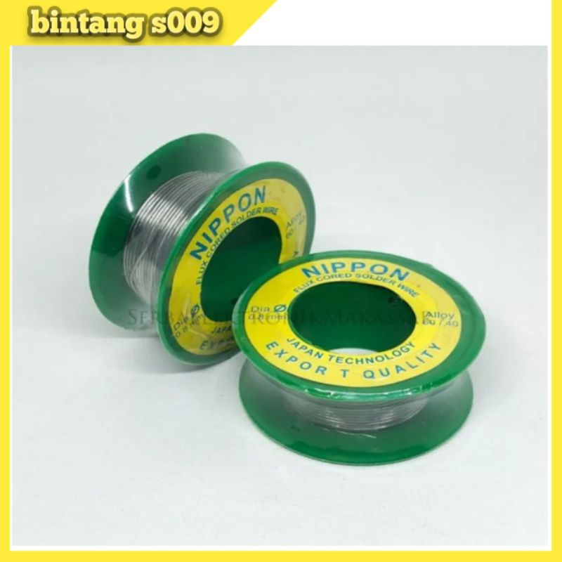 Jual Timah Solder NIPPON 0.8mm 60/40 Roll Kecil 10 Meter | Shopee Indonesia