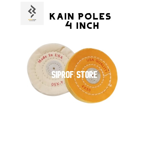Jual Kain Wol Poles Kuning/Putih 4 inchi | Shopee Indonesia
