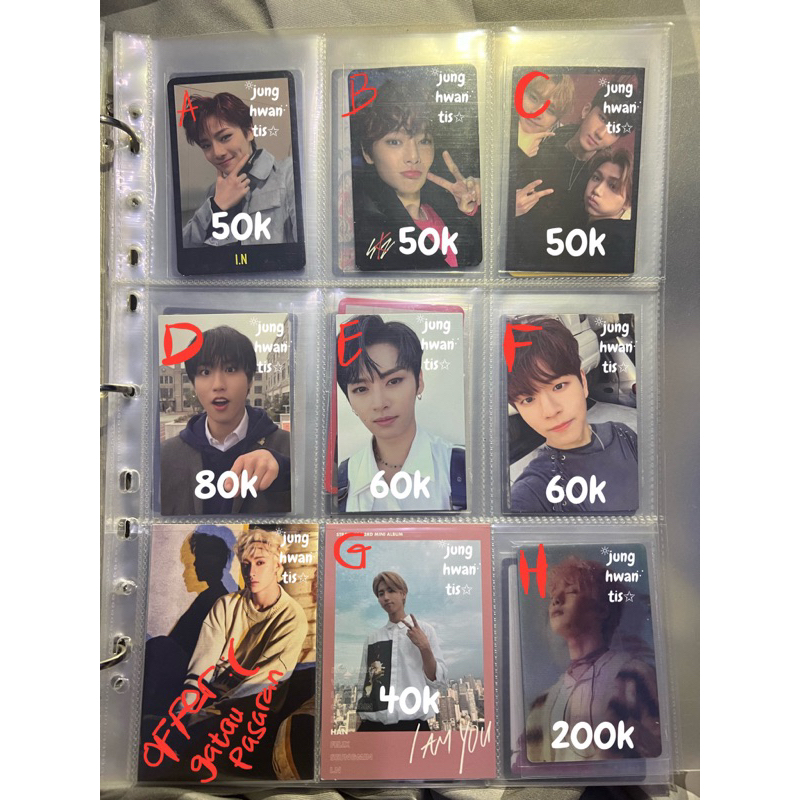 Jual [bisa req live] stray kids pc photocard i.n jeongin changbin han jisung leeknow lino minho ...