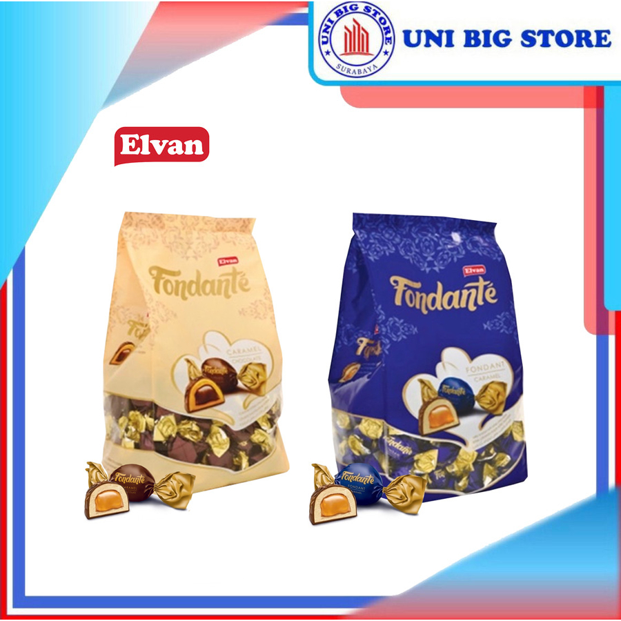 Jual Elvan Fondante Caramel Chocolate Bag 120 gr Cokelat Karamel Coklat | Shopee Indonesia