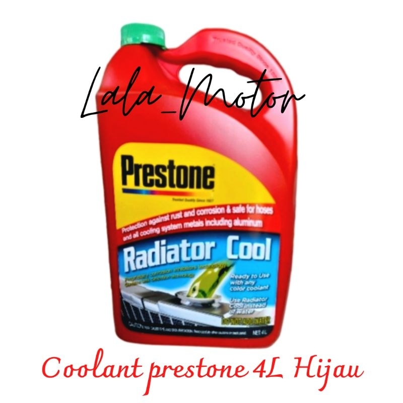 Jual Air Radiator Coolant prestone 4L hijau | Shopee Indonesia