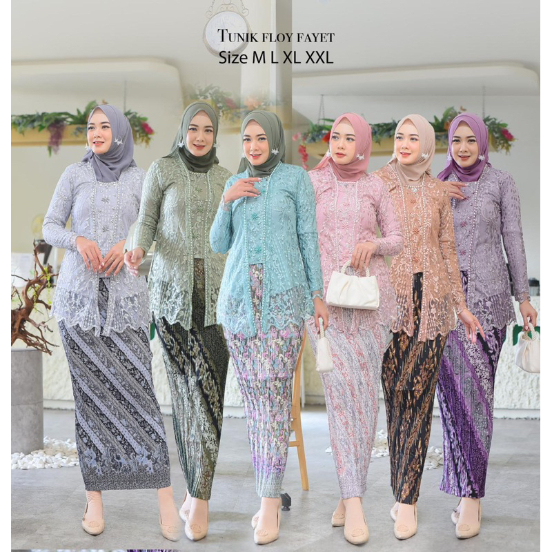 Jual Permata Olshop / Setelan Kebaya Kutu Baru Payet Modern / Kebaya ...