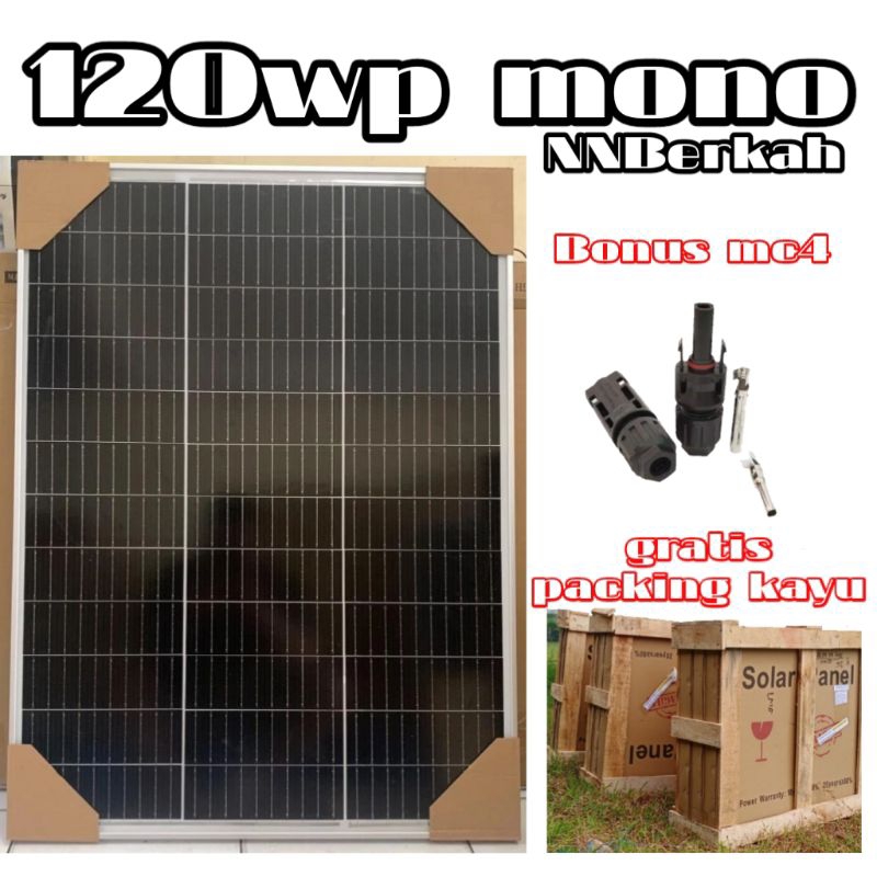 Jual Solar Panel Maysun 120wp Mono Solar Cell Panel Surya | Shopee ...