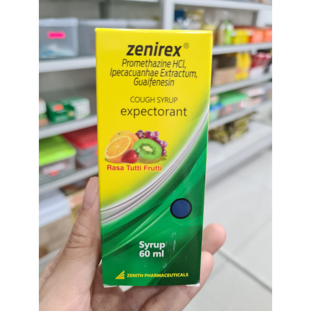 Jual ZENIREX EXPECTORANT SIRUP 60ML OBAT BATUK BERDAHAK BATUK ALERGI ...