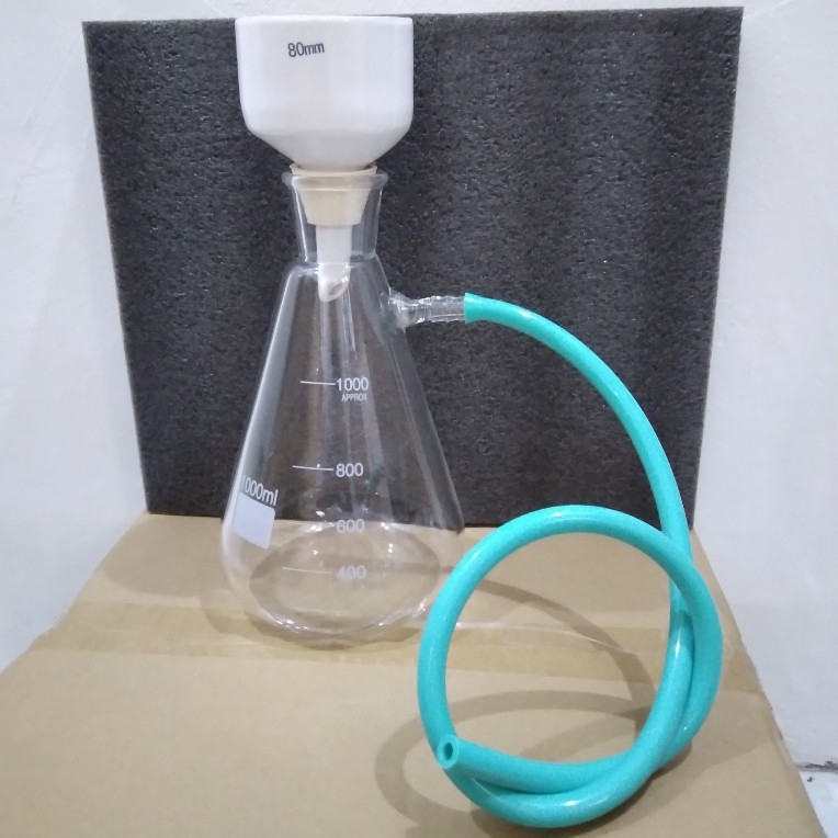 Jual Vacuum Corong Filter Buchner Diameter 80mm Dan Filtering Flask ...