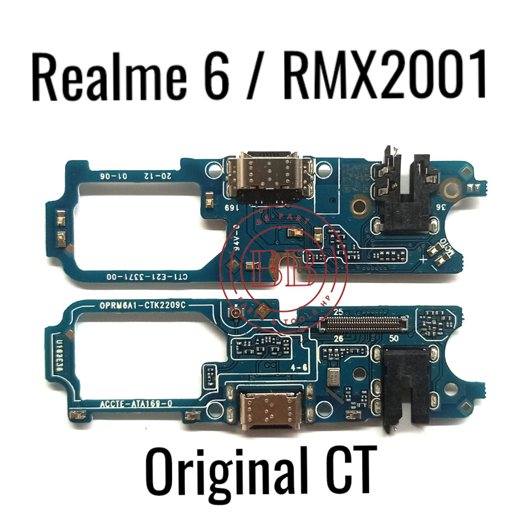 Jual Original CT - Papan Konektor PCB Cas & Mic & Handfree Realme 6 ...
