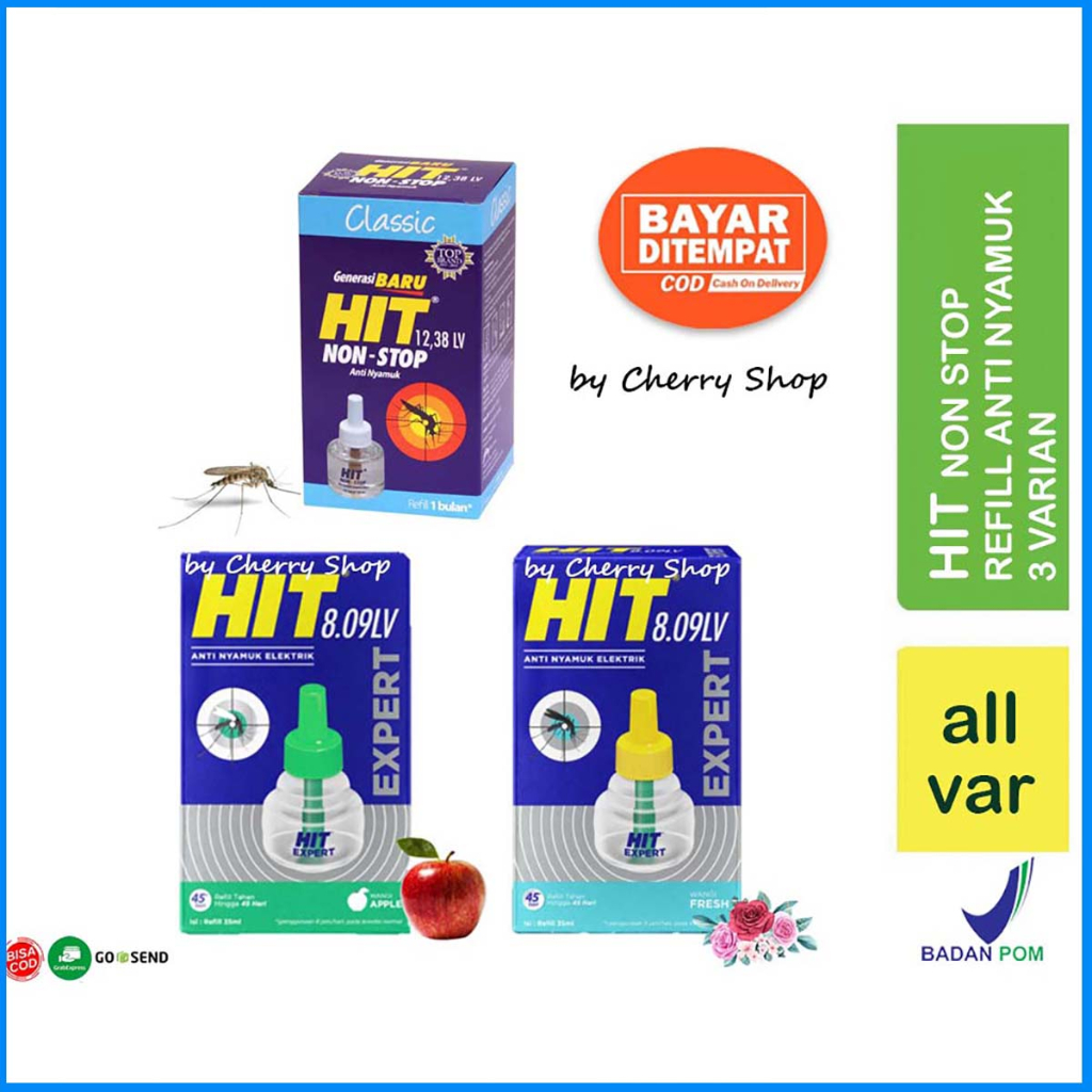 Jual [ALL VAR] Hit Non Stop Refill Classic 33ml | 35ml | Fresh 45H | Apple 45H | Alat Anti ...