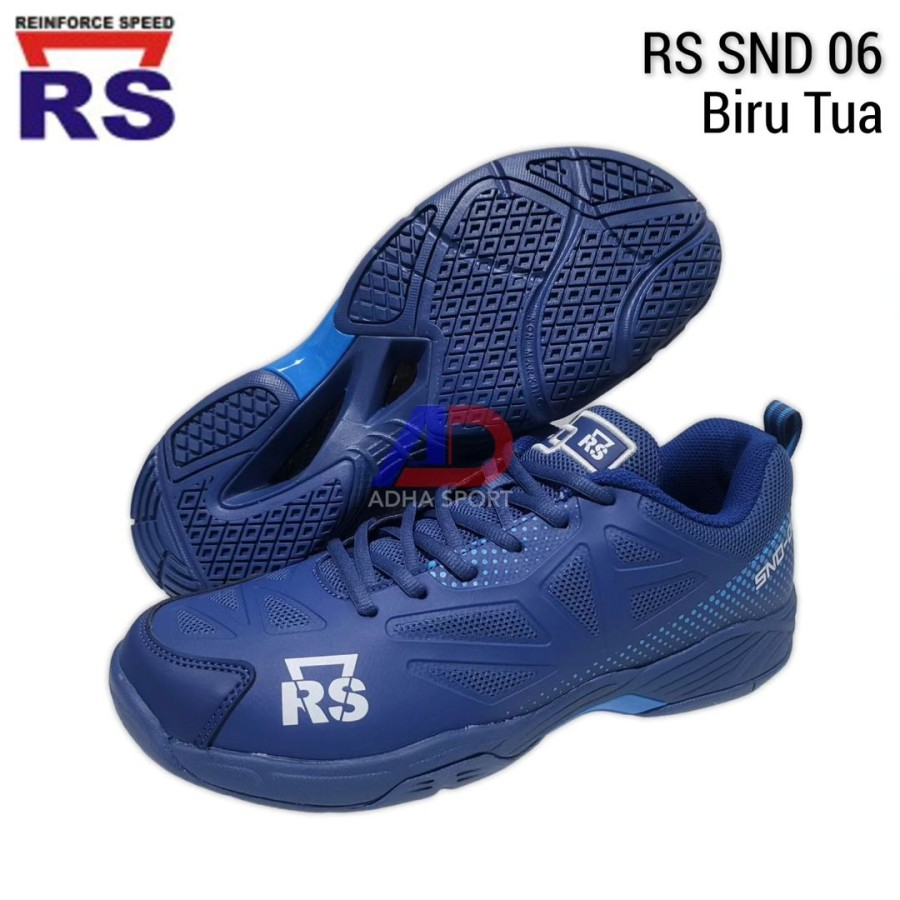 Jual Sepatu Badminton RS SND 06 / SND06 Biru Tua Navy Original ...