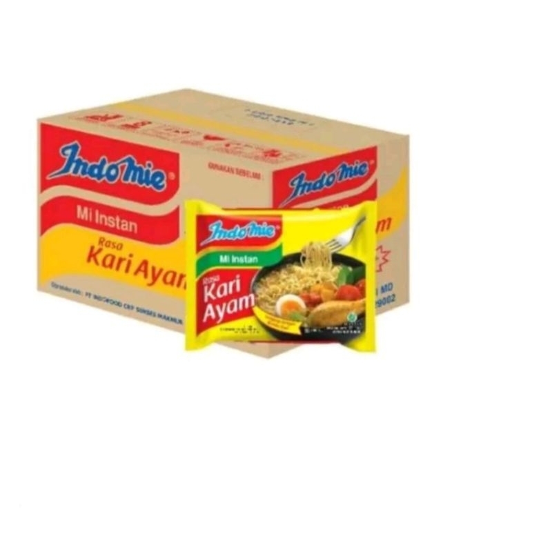 Jual Indomie Rasa Kari Ayam 1 karton ( 40 bungkus ) / Mie Instan ...