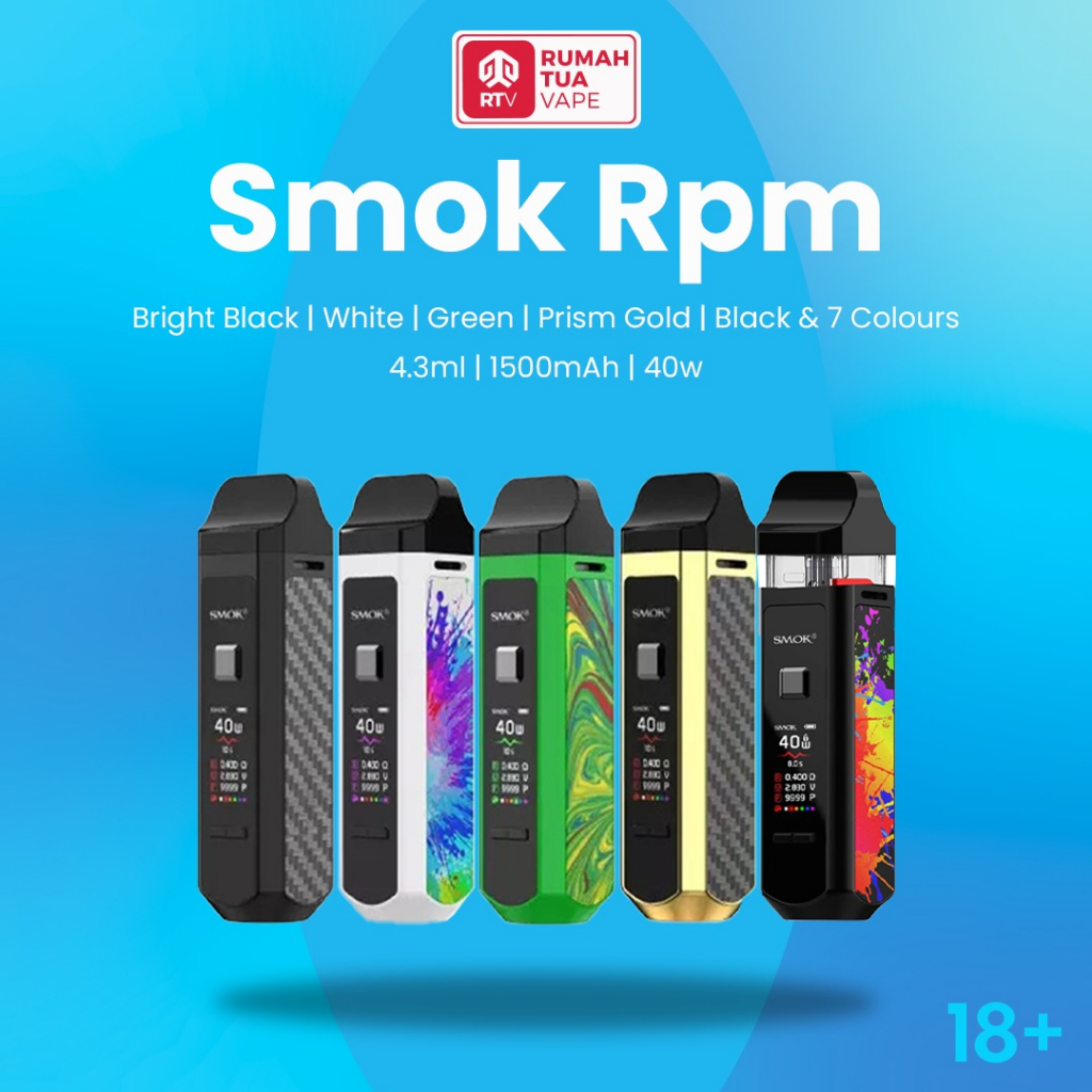 Jual SMOK RPM 40W 1500MAH POD KIT BY SMOK | Shopee Indonesia