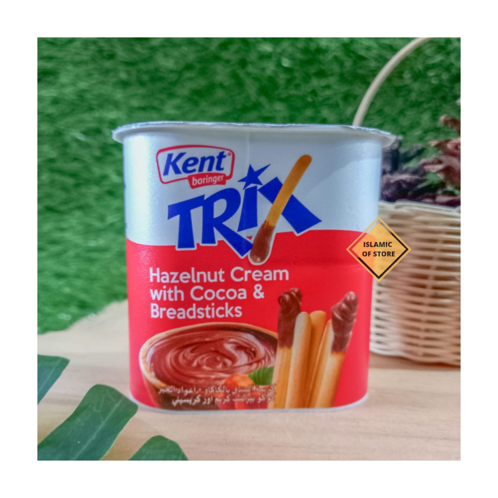 Jual BISKUIT STIK COKLAT Kent Trix Hazelnut with COCOA AND BREAD STICK ...