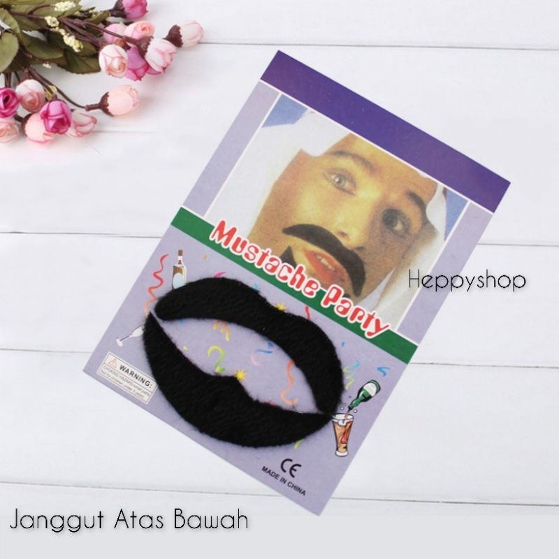 Jual Mainan Jenggot Janggut Alis Kumis Set Palsu Mustache Beard ...