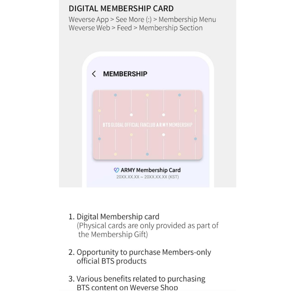 Jual BTS Army Membership 2023 GIFT DIGITAL JASA CO MEMBERSHIP BTS ...