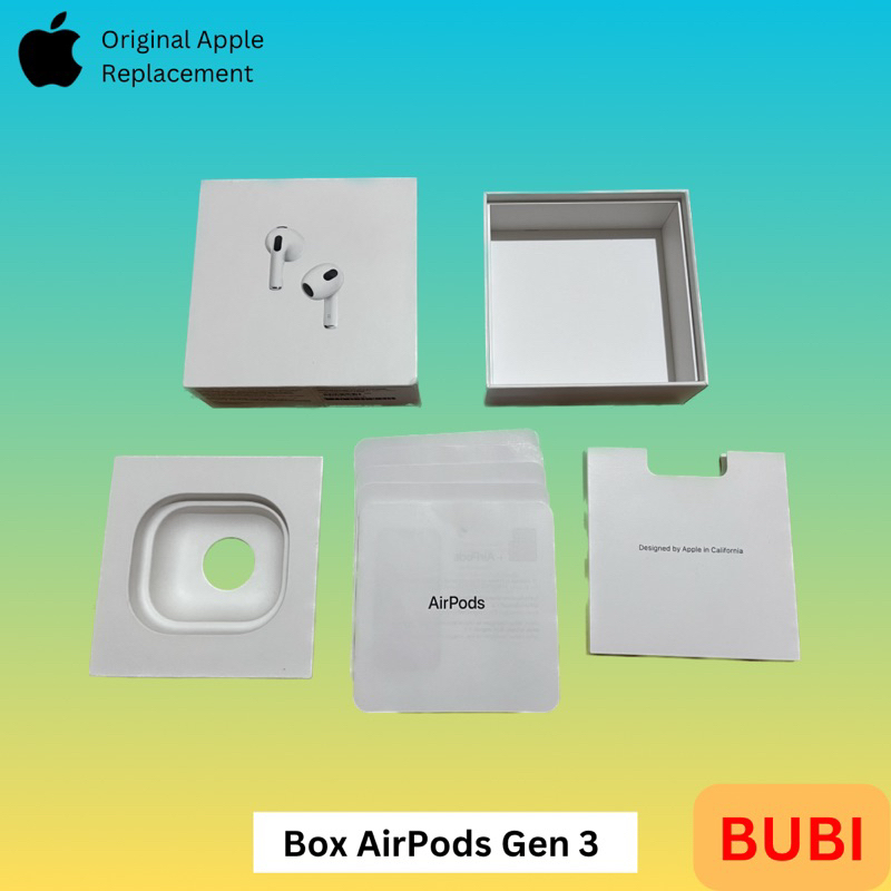 Jual box airpods pro gen 1 gen 2 dus book airpods gen 2 gen 3 original ...