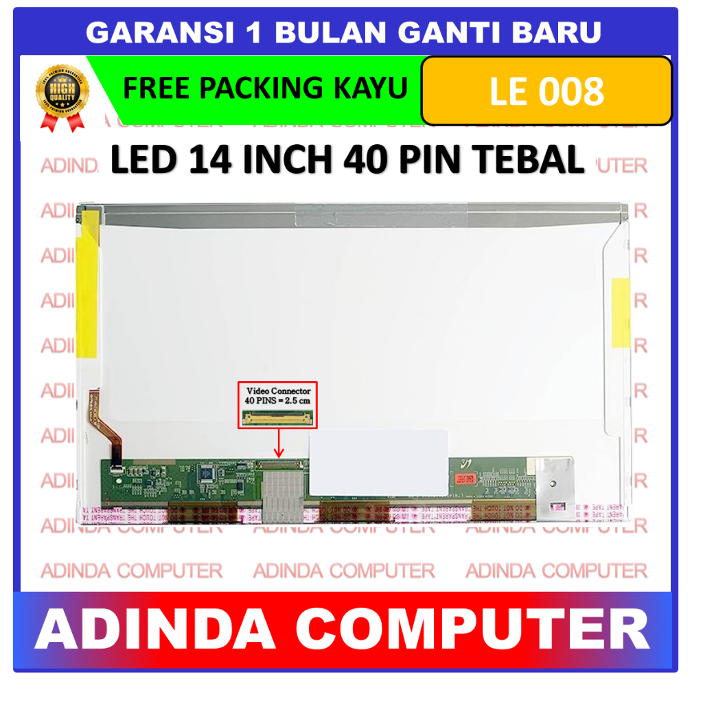 Jual LCD LED Acer 14 Inch Tebal 40 Pin | Shopee Indonesia