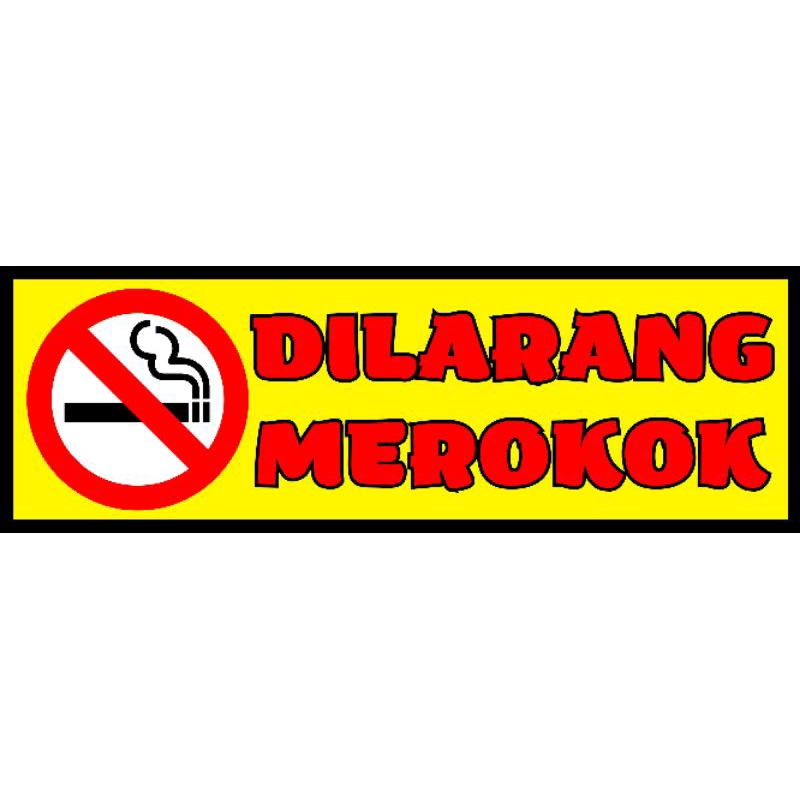 Jual Stiker dilarang merokok/tempelan kawasan bebas rokok | Shopee ...