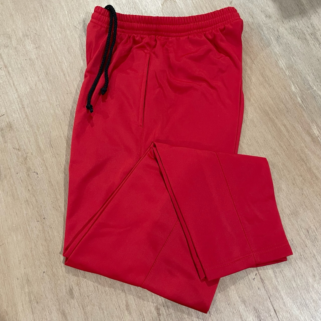 Jual Celana Training Model Polos Warna Merah Celana Panjang Olahraga ...