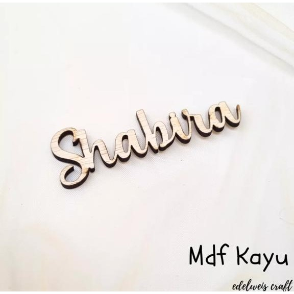 Jual Cutting Huruf Nama Kayu Acrylic untuk Mahar ataupun Initial ...