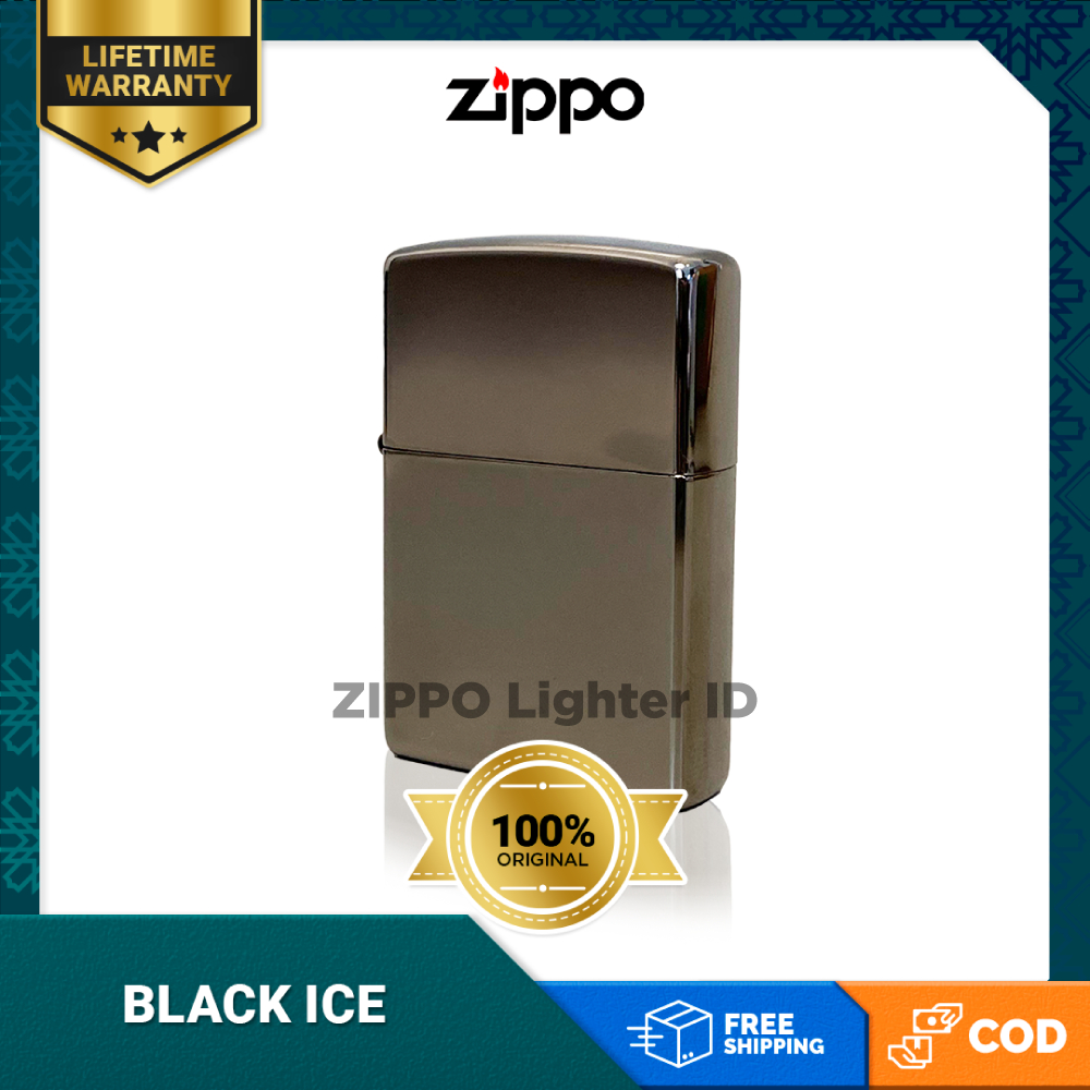 Jual Korek Api Zippo Black Ice | Shopee Indonesia