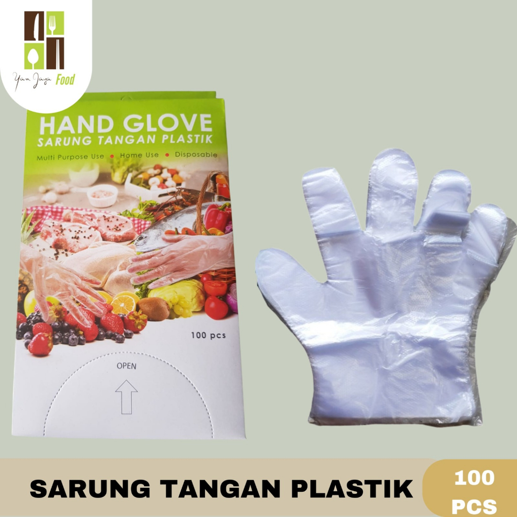 Jual Sarung Tangan Plastik / Hand Glove Sekali Pakai Isi 100 PCS / 1 PACK | Shopee Indonesia