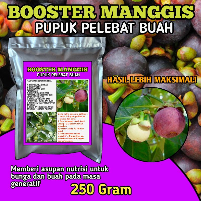 Jual Pupuk booster pelebat buah manggis pupuk perangsang buah nutrisi untuk bunga dan buah anti ...